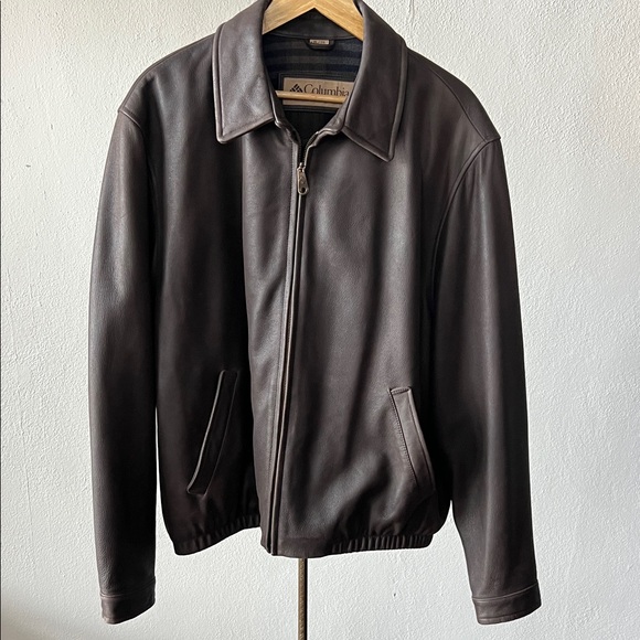 Columbia | Jackets & Coats | Columbia Lined Leather Jacket Size Xl ...